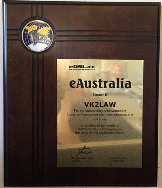 eAustralia Rules - eQSL.cc